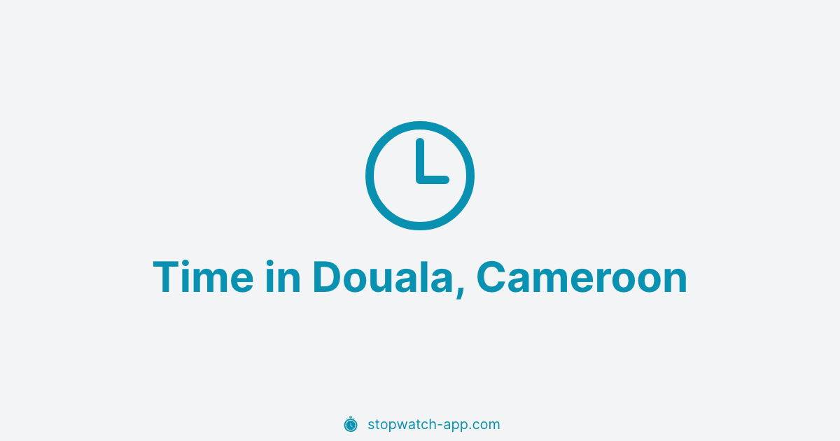 Current Local Time in Douala, Cameroon