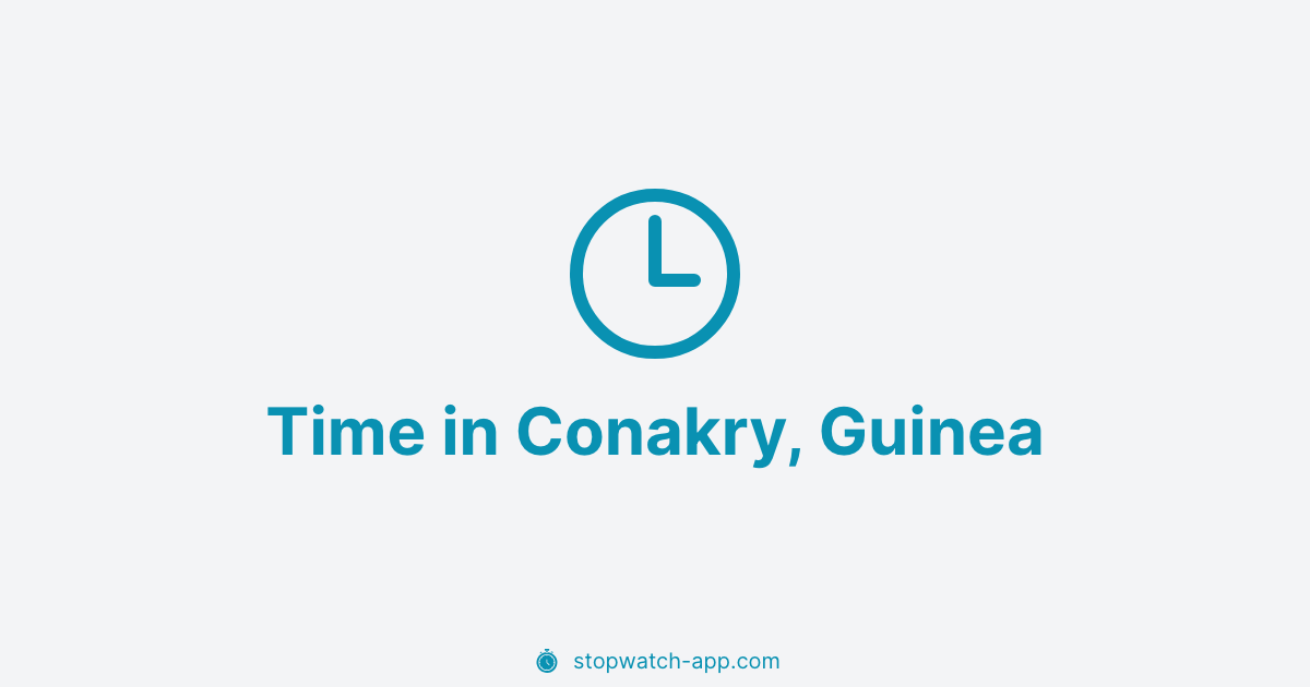 Current Local Time in Conakry, Guinea