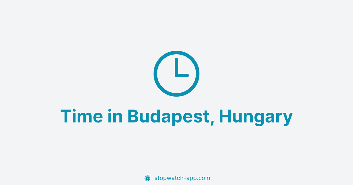 Current Local Time in Budapest, Hungary