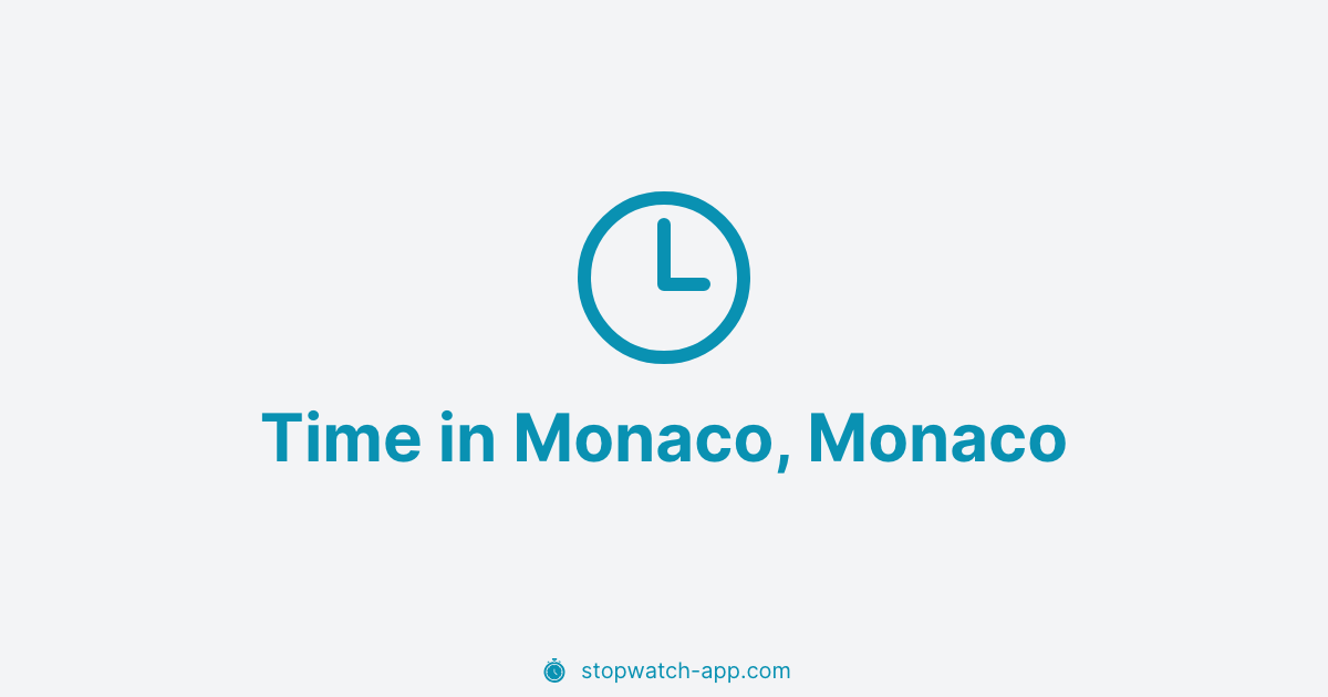 Current Local Time in Monaco, Monaco