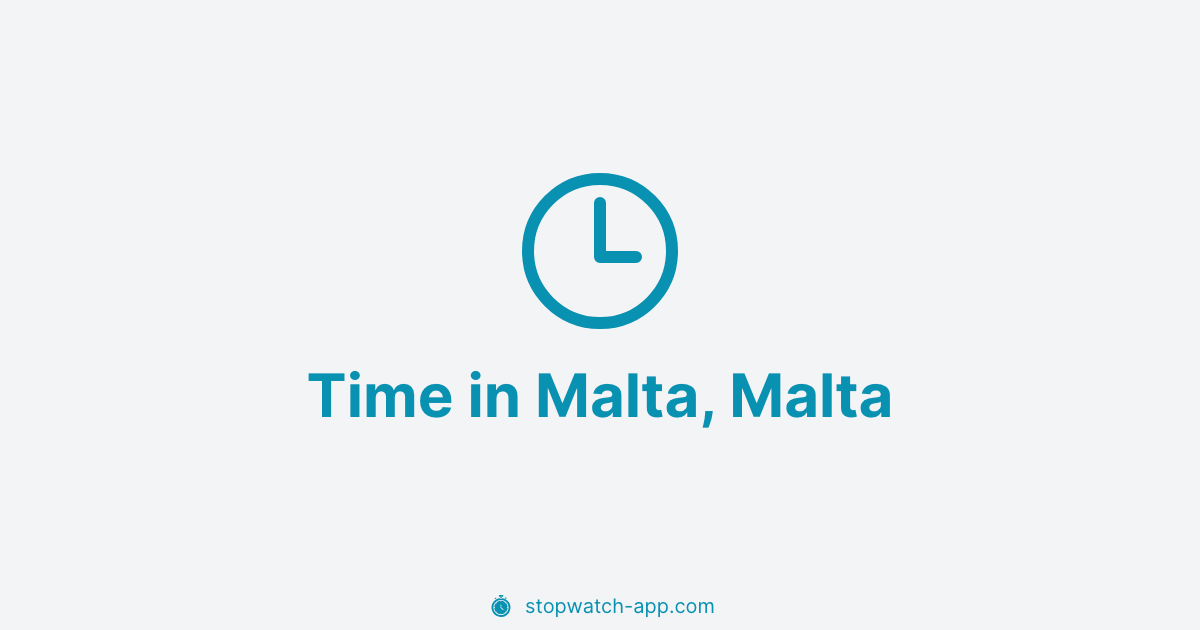 Current Local Time in Malta, Malta