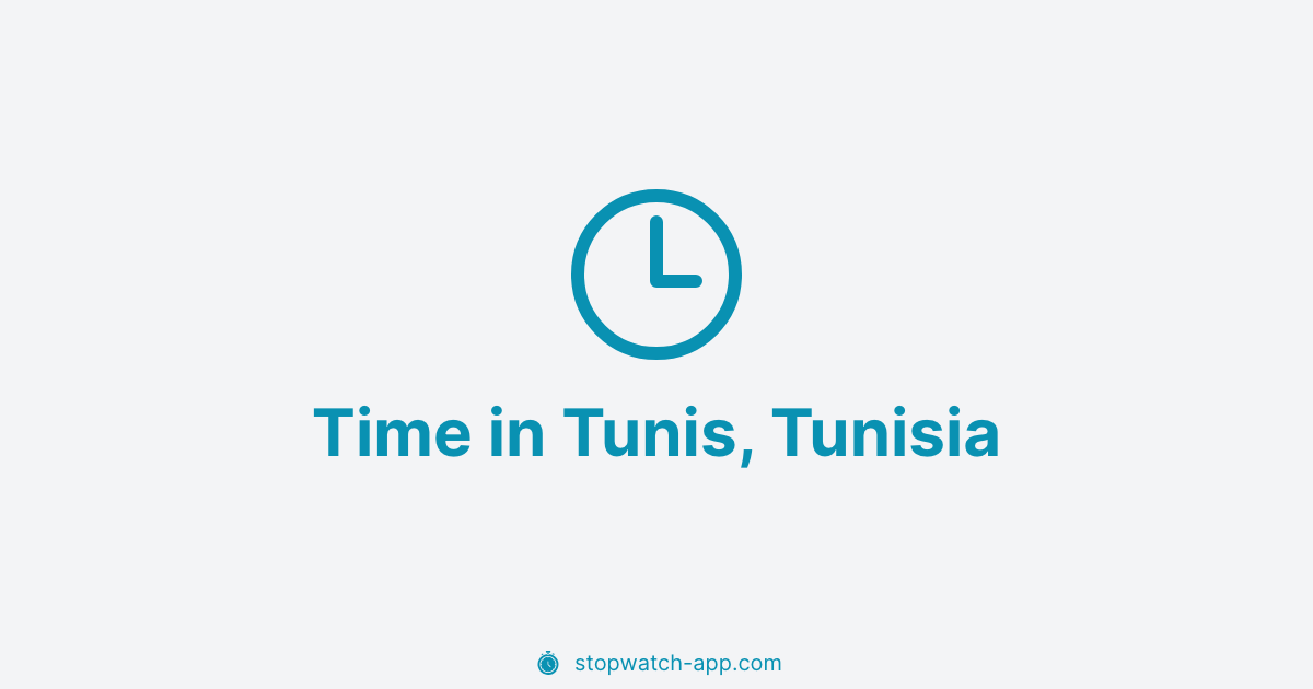 Current Local Time in Tunis, Tunisia