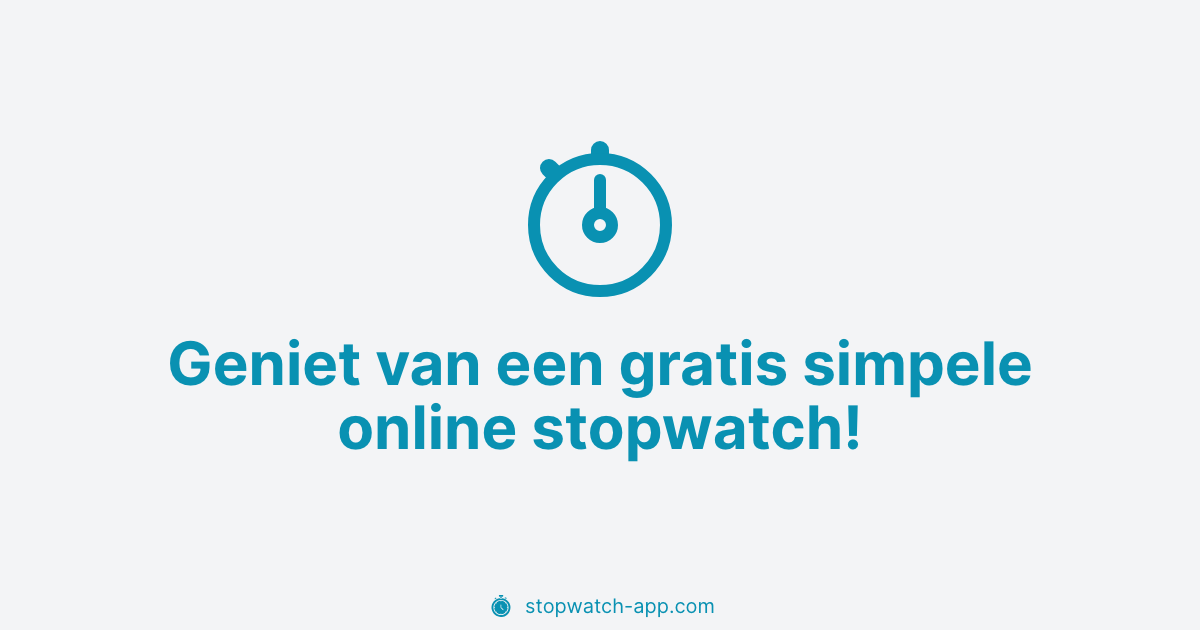 Online Stopwatch | Stopwatch App