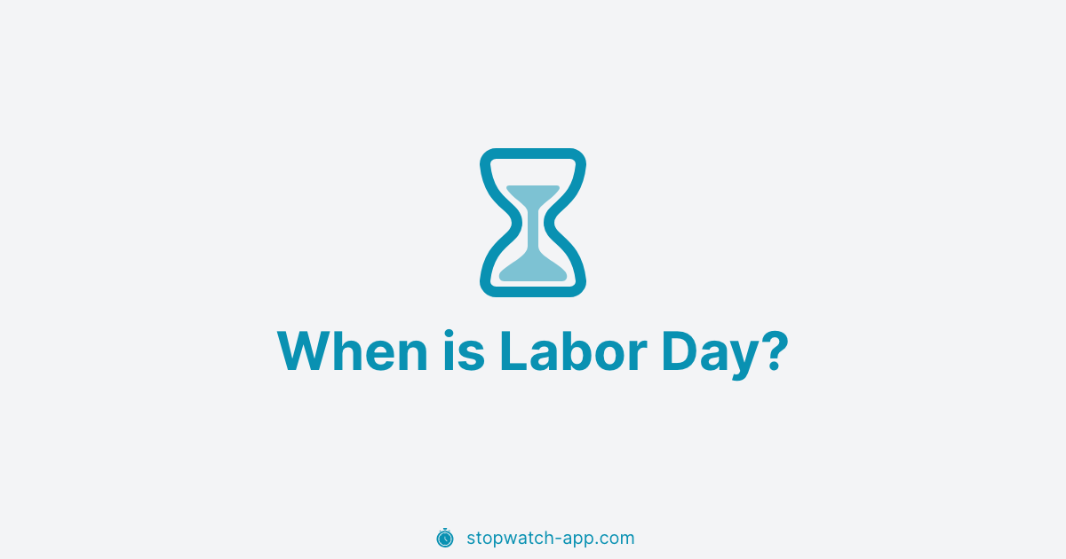 When is Labor Day 2026?
