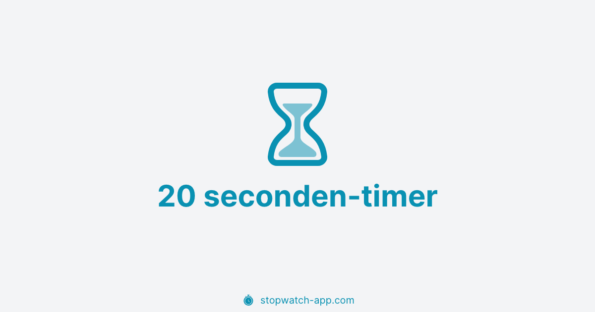20 seconden timer