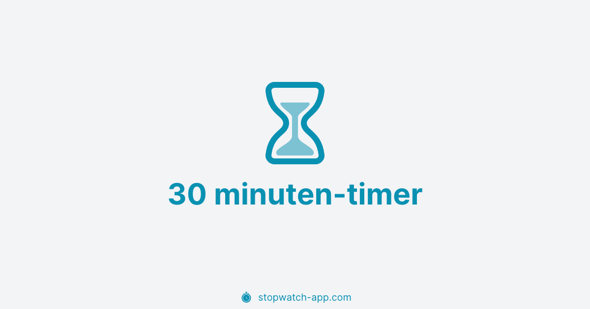 30 minuten timer | Stopwatch App