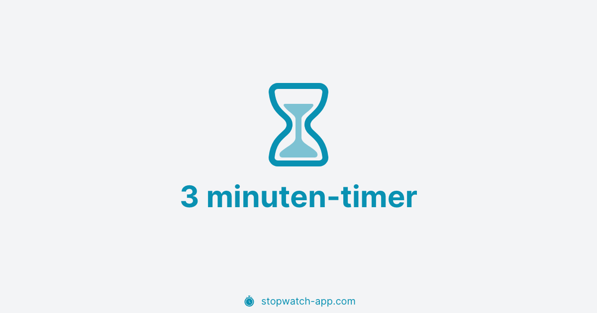 3 minuten-timer