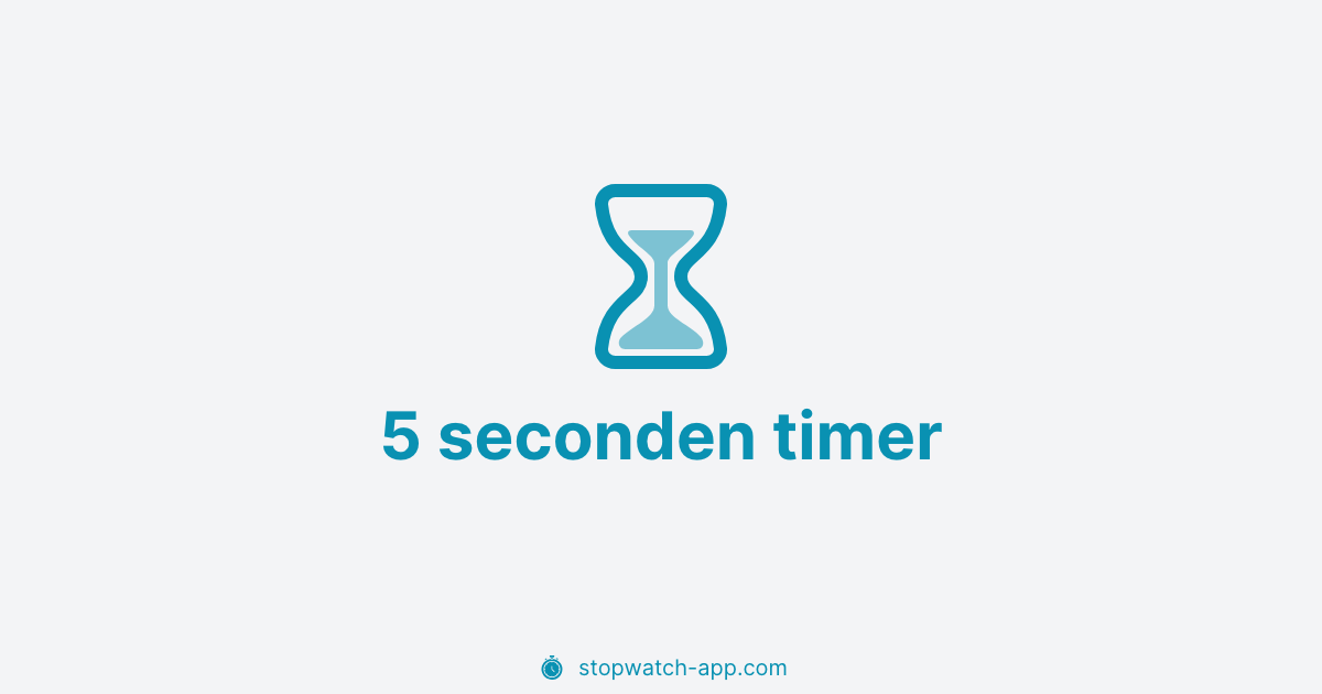 5 seconden timer | Stopwatch App