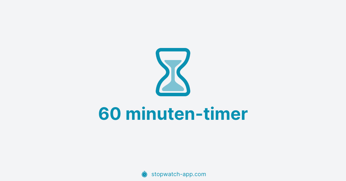 60 minuten timer | Stopwatch App